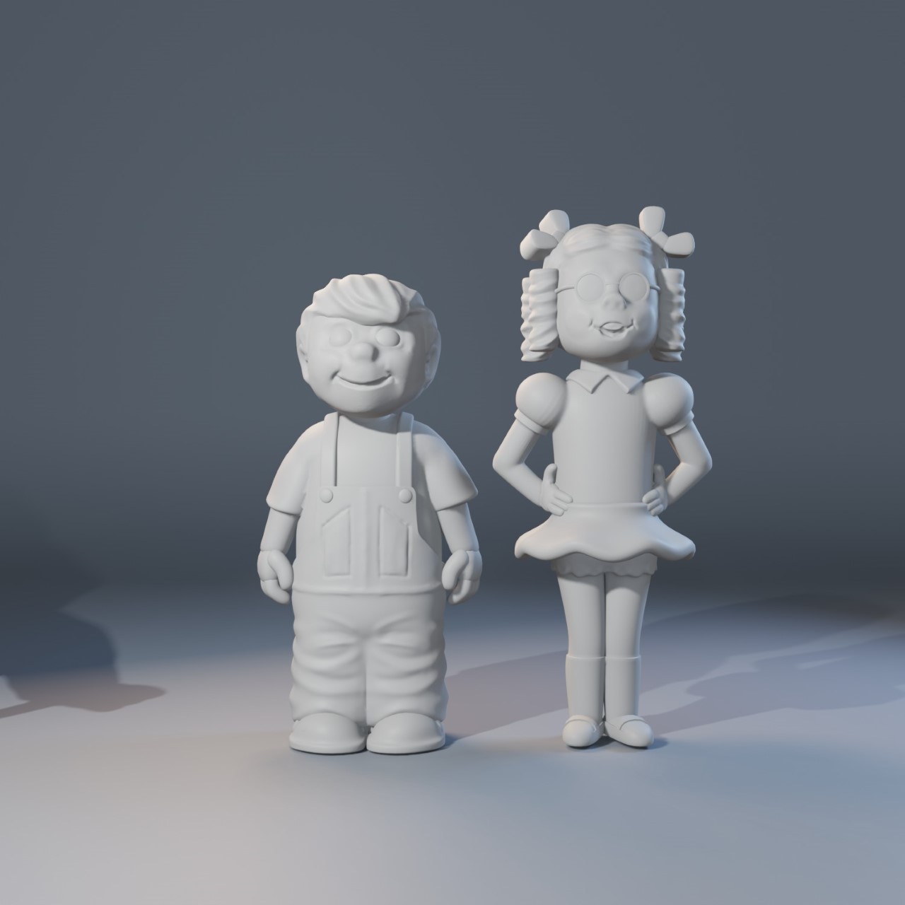 Dennis the Menace- Margaret Mitchells Wilsons - 6 Figure Set - 1:18